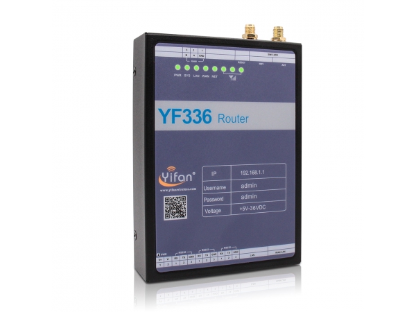 YF336 industrial 4g wireless cellular wireless wi-fi router 3 RS232 ...